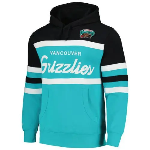 Mitchell & Ness Black Vancouver Grizzlies Head Coach Pullover Hoodie