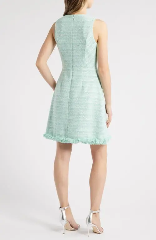 mint green vintage dress Zapaka Women Green Ruffles Retro 1950s Dress A Line V Neck Short Sleeves Vintage Dress, Green / M
