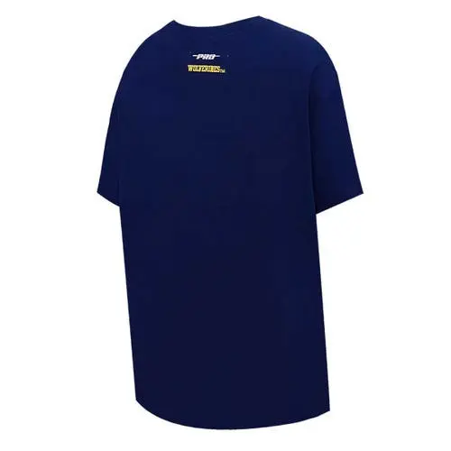 PRO STANDARD Michigan Wolverines Script Tail Oversized Boyfriend T-shirt