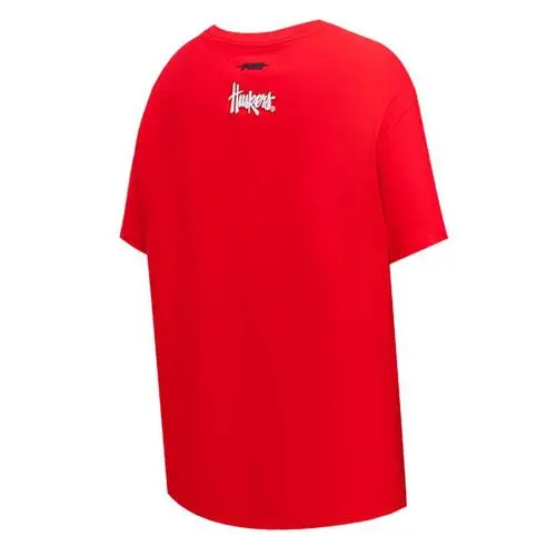 PRO STANDARD Nebraska Huskers Script Tail Oversized Boyfriend T-shirt