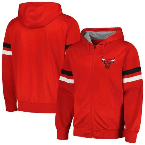 G-III SPORTS BY CARL BANKS Chicago Bulls Contender Full-zip Hoodie Jacket - Red