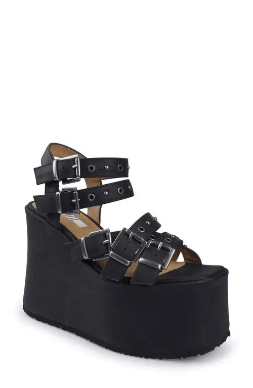 ZIGI Vianca Platform Wedge Sandal - Black