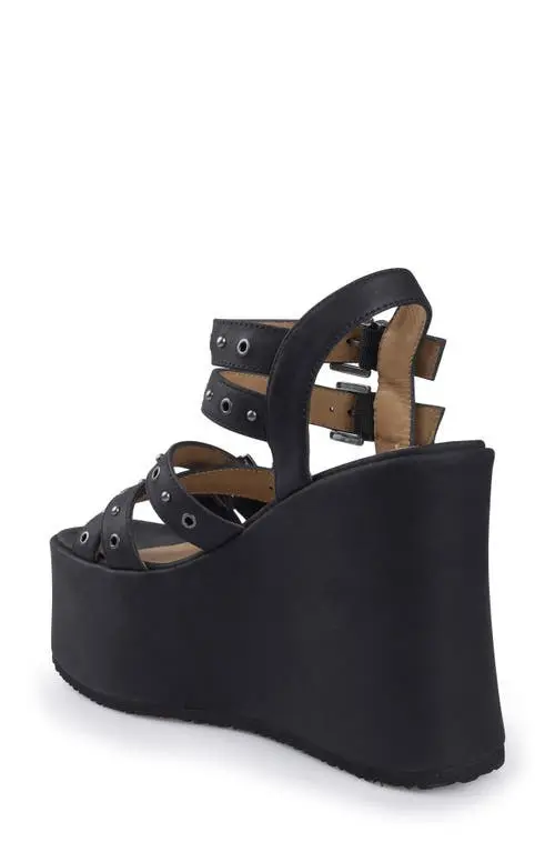 ZIGI Vianca Platform Wedge Sandal - Black