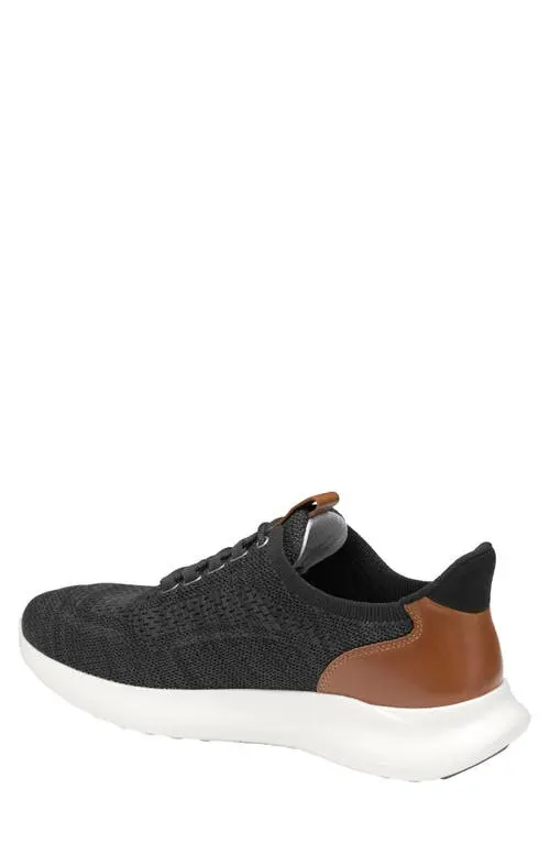 Johnston & Murphy Amherst 2.0 Knit Plain Toe Sneaker - Black Heathered Knit