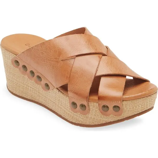 CHOCOLAT BLU Yetta Platform Wedge Slide Sandal