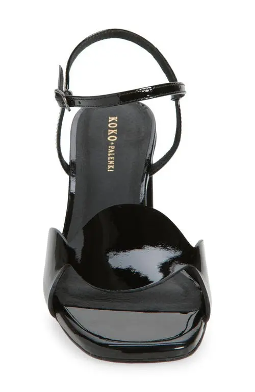 KOKO + PALENKI Sphere Sandal - Black Patent