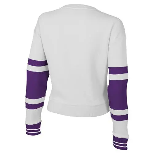 STADIUM ESSENTIALS Los Angeles Lakers Scrimmage Cropped Pullover Sweatshirt