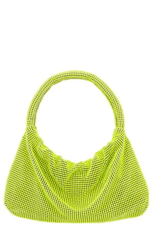 Nina Joyce Mesh Top Handle Bag - Neon Lime