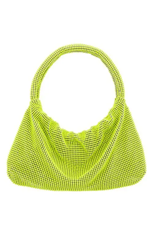 Nina Joyce Mesh Top Handle Bag - Neon Lime