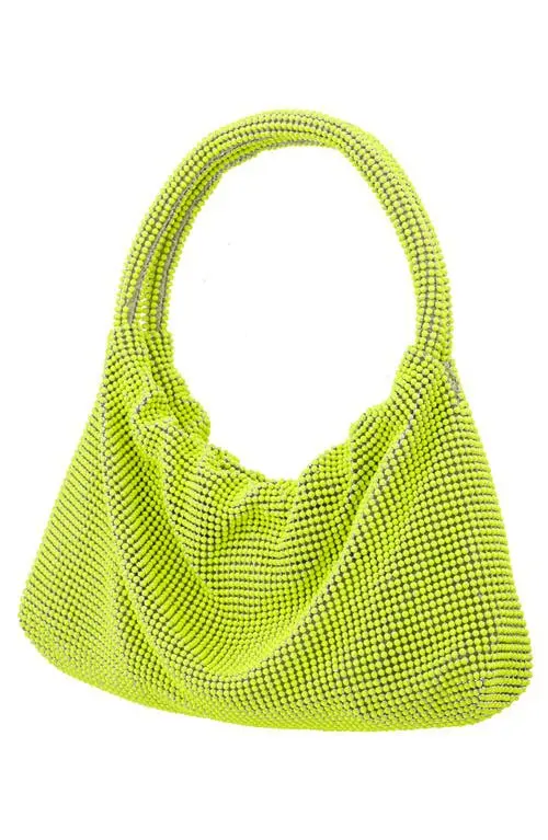 Nina Joyce Mesh Top Handle Bag - Neon Lime