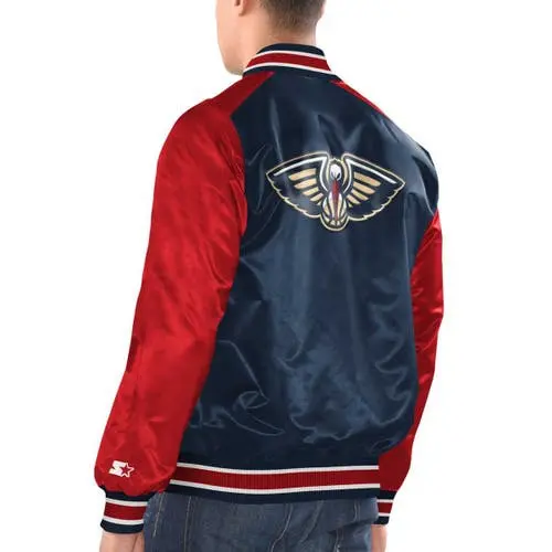 STARTER New Orleans Pelicans Renegade Varsity Satin Jacket