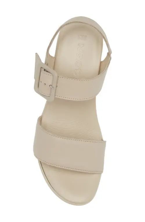 Naot Glamour Platform Sandal - Soft Ivory Leather