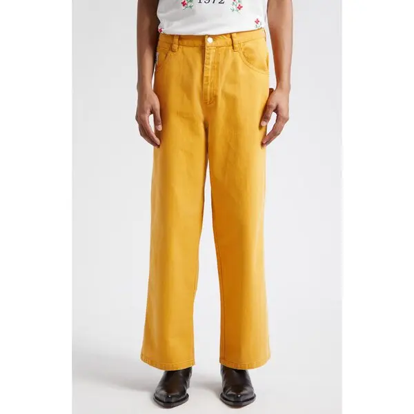BODE Twill Knolly Brook Trousers - Yellow