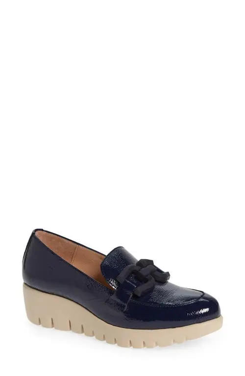 WONDERS San Marino Platform Loafer - Lack Baltic