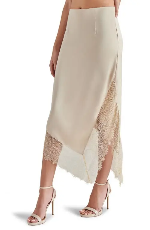 Steve Madden Carrie Anne Satin & Lace Skirt