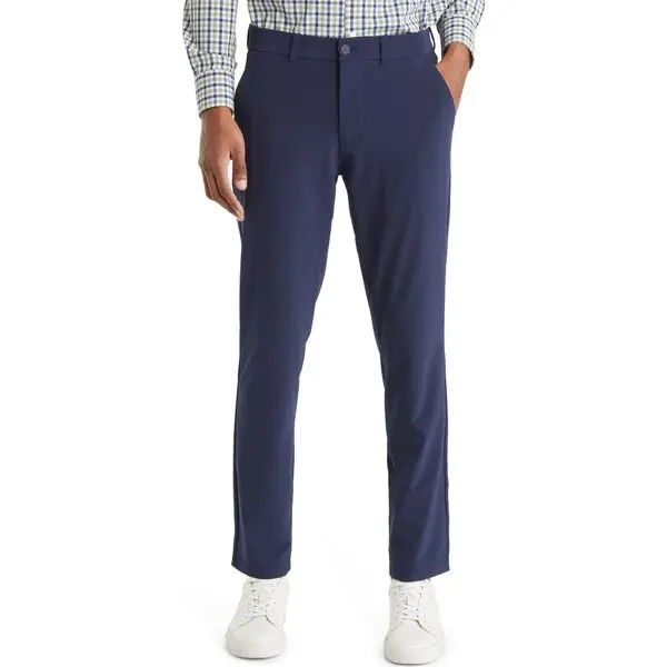 Mizzen+main Helmsman Flat Front Chinos - Navy Solid