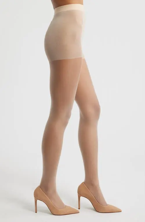 Nordstrom Sheer Back Seam Tights - Beige Almond