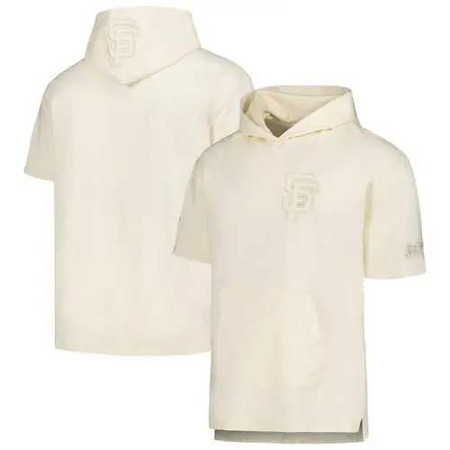 PRO STANDARD San Francisco Giants Neutral Short Sleeve Hoodie T-shirt - Cream