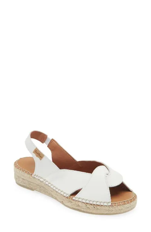 TONI PONS Enola Slingback Platform Sandals - Blanco White