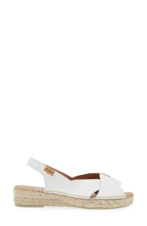TONI PONS Enola Slingback Platform Sandals - Blanco White