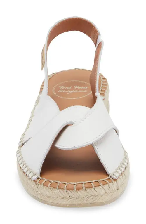 TONI PONS Enola Slingback Platform Sandals - Blanco White