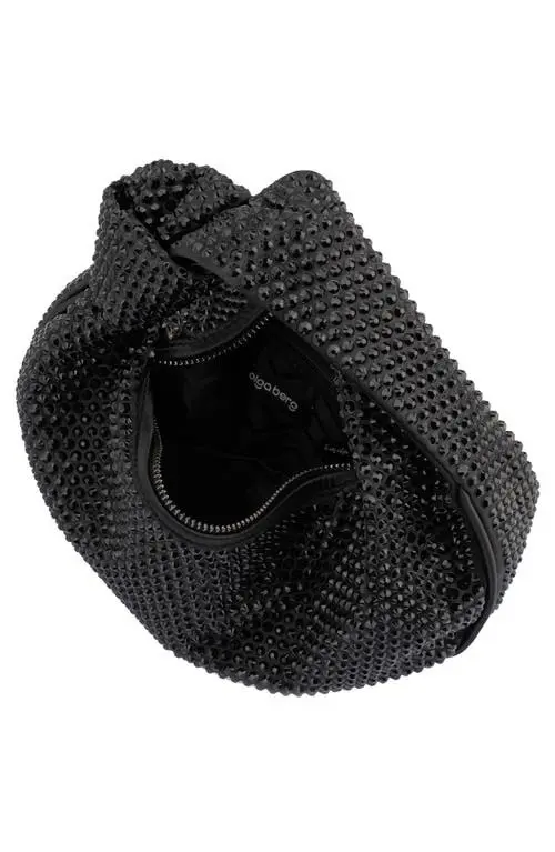 OLGA BERG Juliana Crystal Top Handle Bag