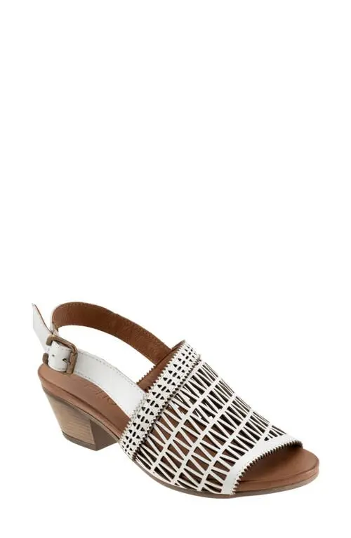 BUENO Lia Slingback Sandal - White