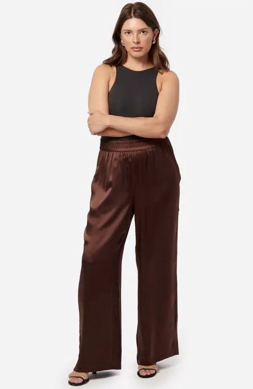 Cami Nyc Bleecker Silk Charmeuse Pants - Chocolate
