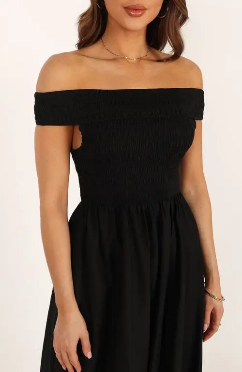 PETAL & PUP Tessa Off-the-shoulder Maxi Dress