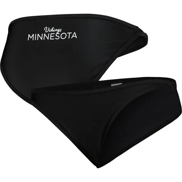 G-III 4HER BY CARL BANKS Minnesota Vikings Hall Of Fame Bikini Bottom - Black