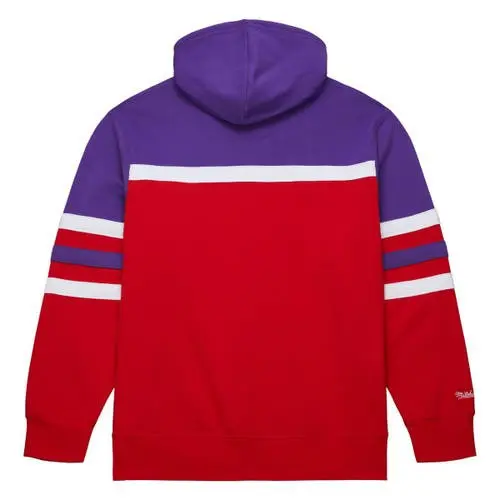 Mitchell & Ness Purple Toronto Raptors Head Coach Pullover Hoodie