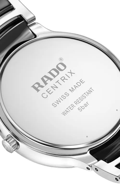 RADO Centrix Diamond Bracelet Watch - Black