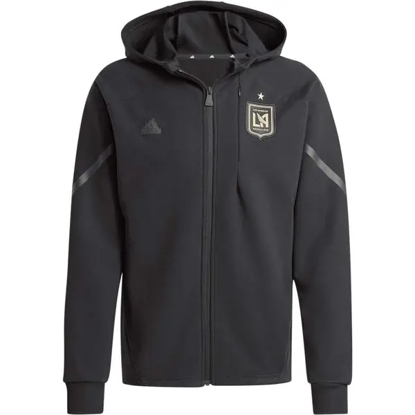 Adidas Lafc 2024 Anthem Travel Raglan Sleeve Full-zip Jacket