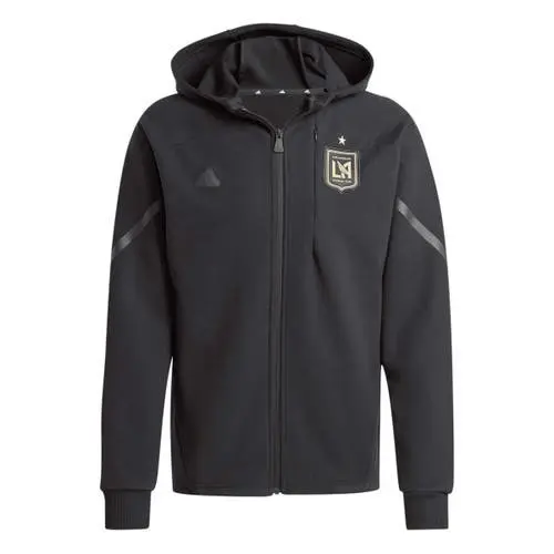 Adidas Lafc 2024 Anthem Travel Raglan Sleeve Full-zip Jacket