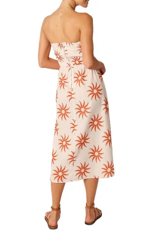 PETAL & PUP Ryder Strapless Midi Dress