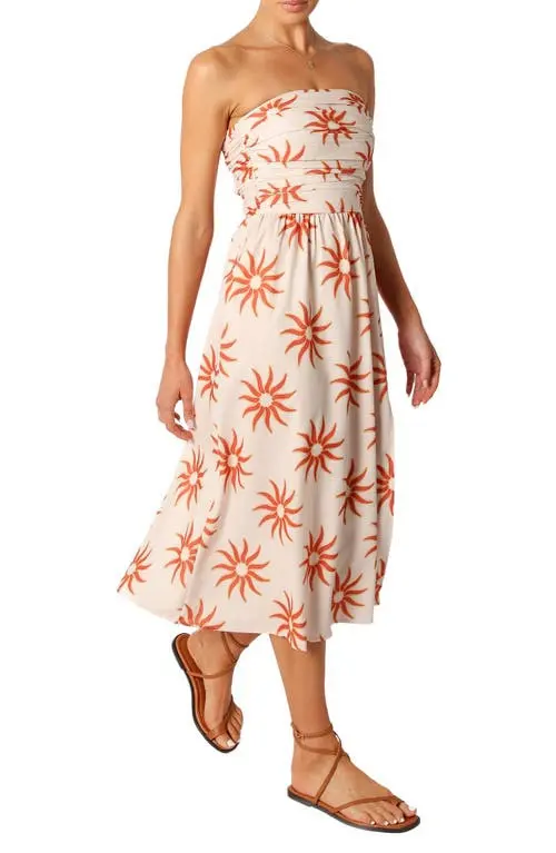 PETAL & PUP Ryder Strapless Midi Dress