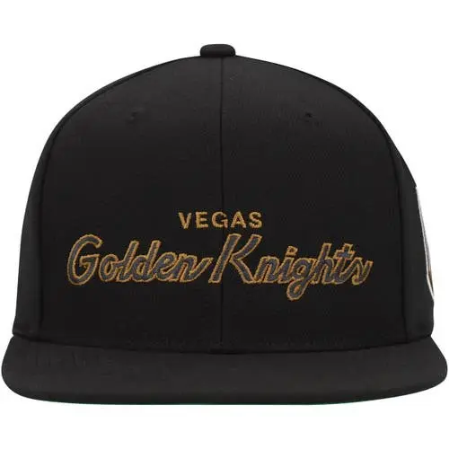 Mitchell & Ness Vegas Golden Knights Core Team Script 2.0 Snapback Hat