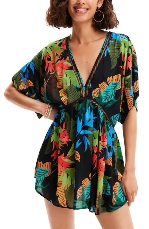 Desigual Tropical Tunic Dress - Black