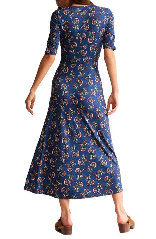 Boden Rebecca Jersey Midi Dress In Set Sail Botanical Bunch - 55% Off |  Editorialist