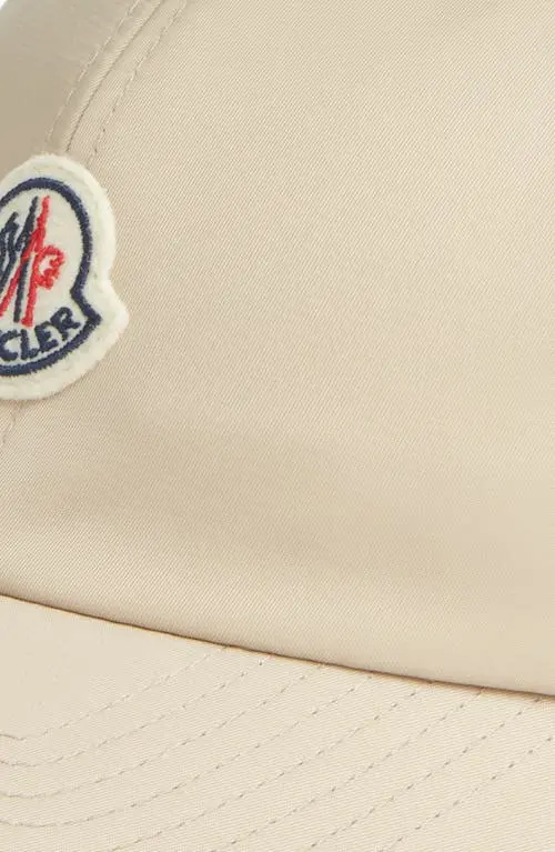 Moncler Logo Patch Baseball Cap - Beige