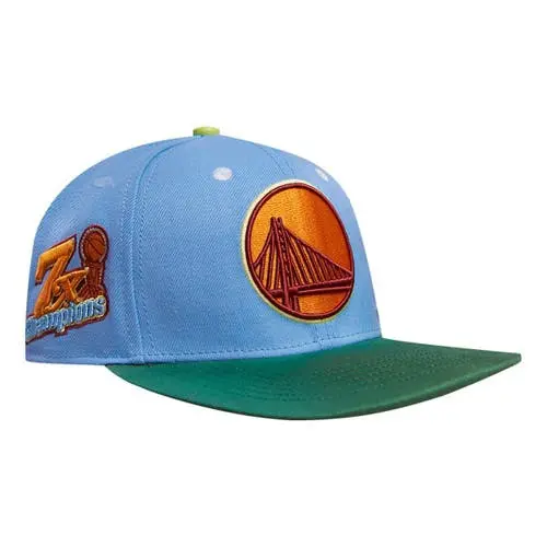 PRO STANDARD Green Golden State Warriors Retro Program 2-tone Snapback Hat - Light Blue