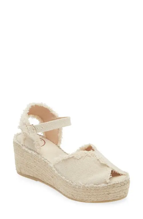 TONI PONS Isaura Platform Wedge Sandal - Ecru