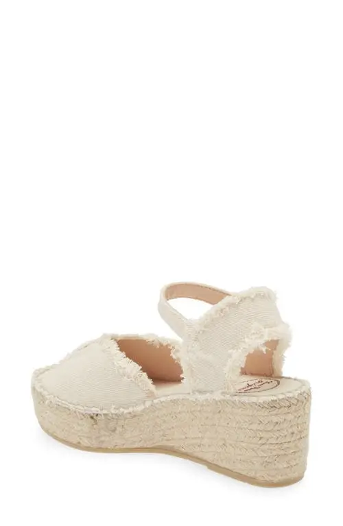TONI PONS Isaura Platform Wedge Sandal - Ecru