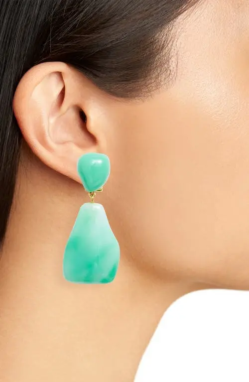 Lele Sadoughi Wilma Holographic Imitation Pearl Drop Earrings