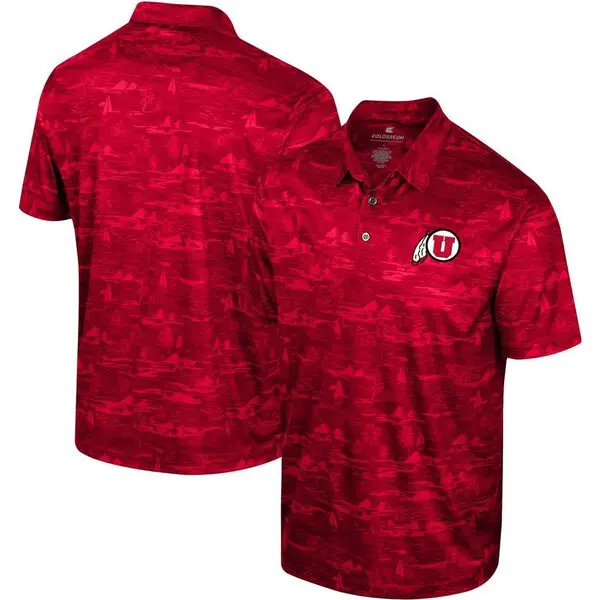 COLOSSEUM Utah Utes Daly Print Polo