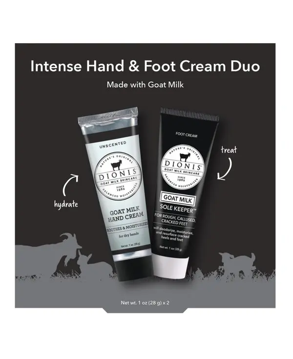 DIONIS GOAT MILK SKINCARE Intense Hand & Foot Cream Duo - No Color