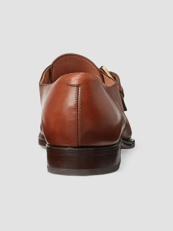 Ralph Lauren Purple Label Darnell Burnished Monk-strap Shoes