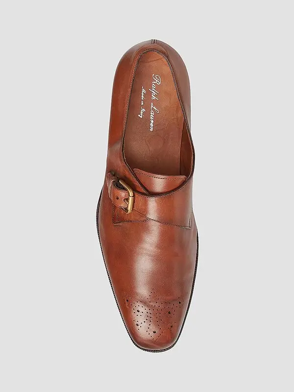 Ralph Lauren Purple Label Darnell Burnished Monk-strap Shoes