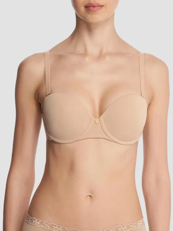 Natori Pure Luxe Strapless Bra - Cafe