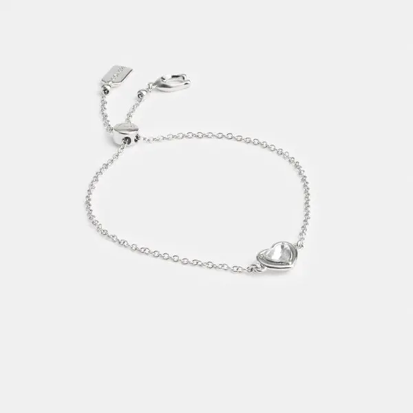 COACH Halo Heart Slider Bracelet